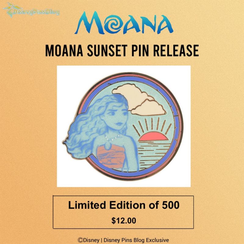 Moana Sunset Pin - Disney Pins Blog Exclusive - Disney Pins Blog