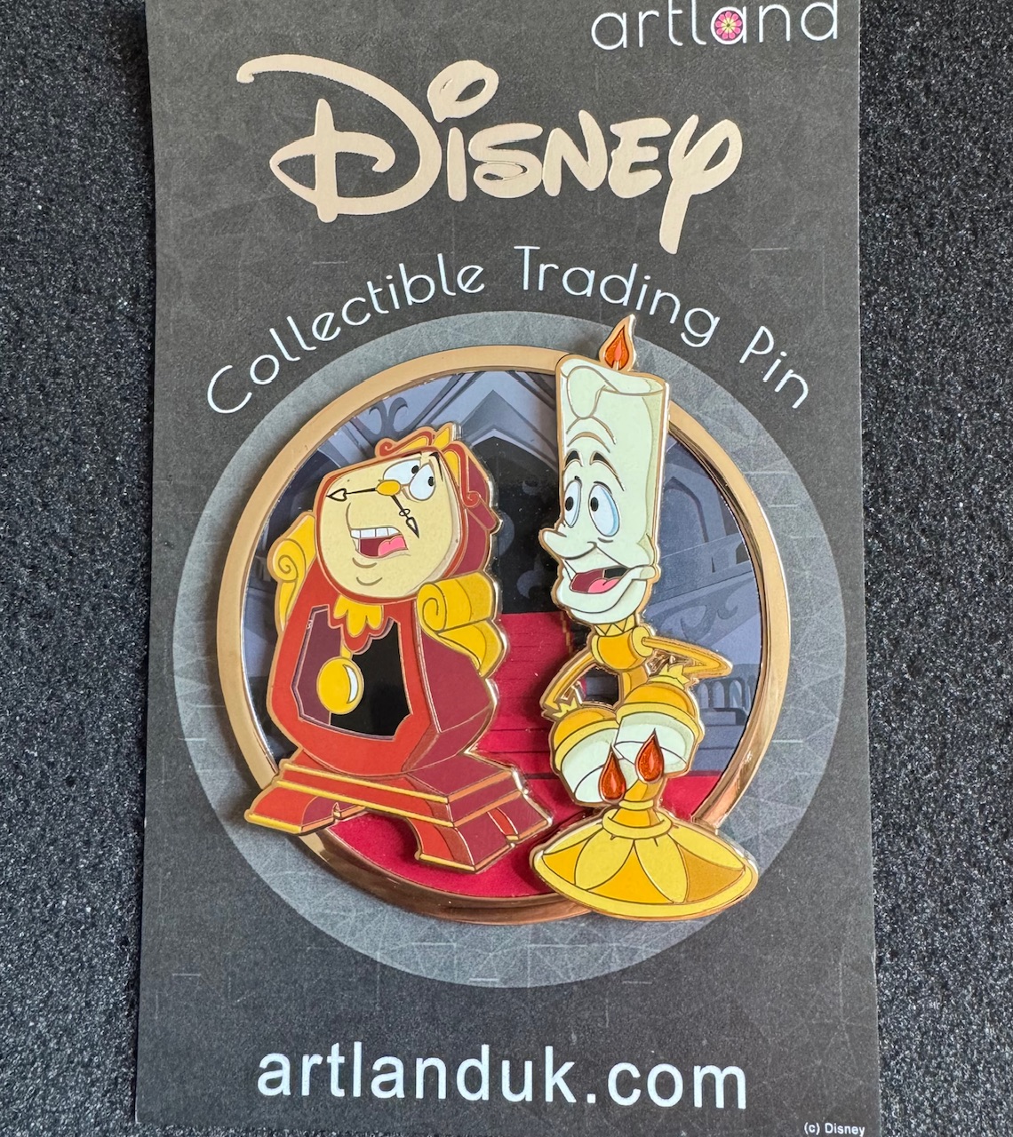 Cogsworth & Lumiere Beauty and the Beast ArtLand Pin - Disney Pins Blog
