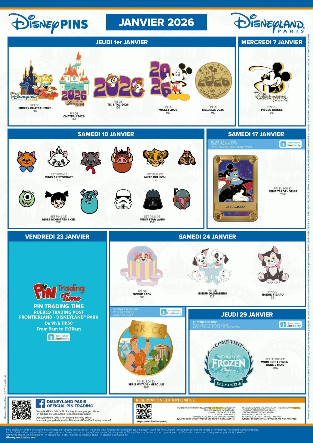 Disneyland Paris January 2026 Pin Releases - Disney Pins Blog