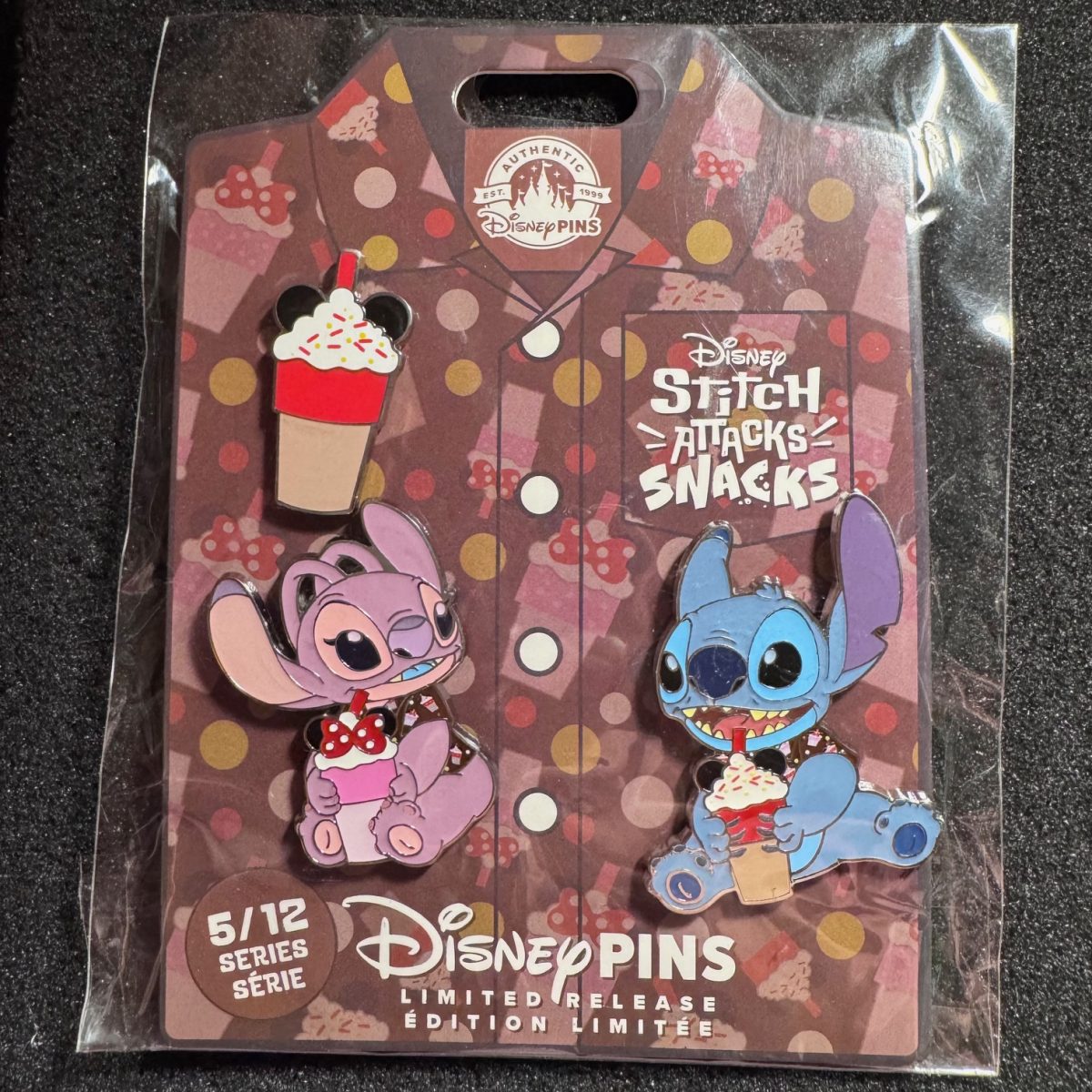 Stitch & Angel With Ice Cream Soda Stitch Attacks Snacks Series 5/12 ...