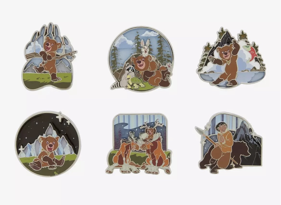 Brother Bear Stained Glass Blind Box Pin Set at BoxLunch - Disney Pins Blog